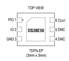 DS28E50 DeepCover®セキュアSHA-3認証システム - Analog Devices / Maxim Integrated | Mouser